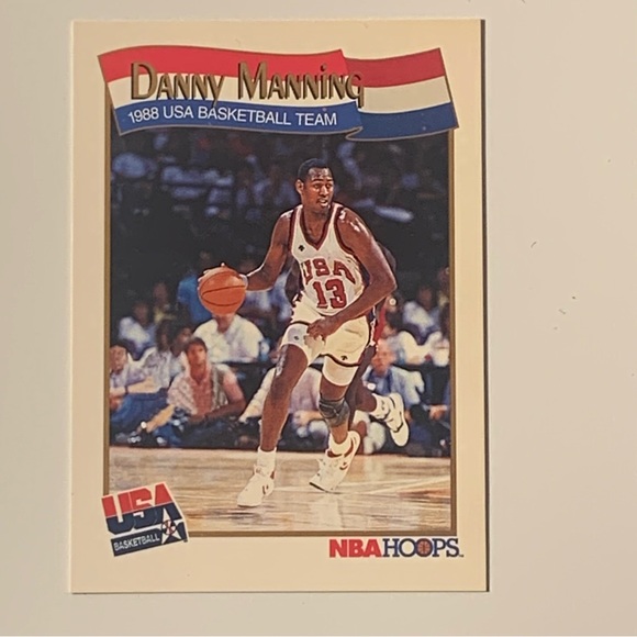 NBA HOOPS | Toys | 991 Nba Hoops Usa Basketball Danny Manning 571 ...